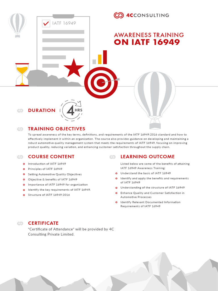 IATF 16949 Awareness Training Course | PDF