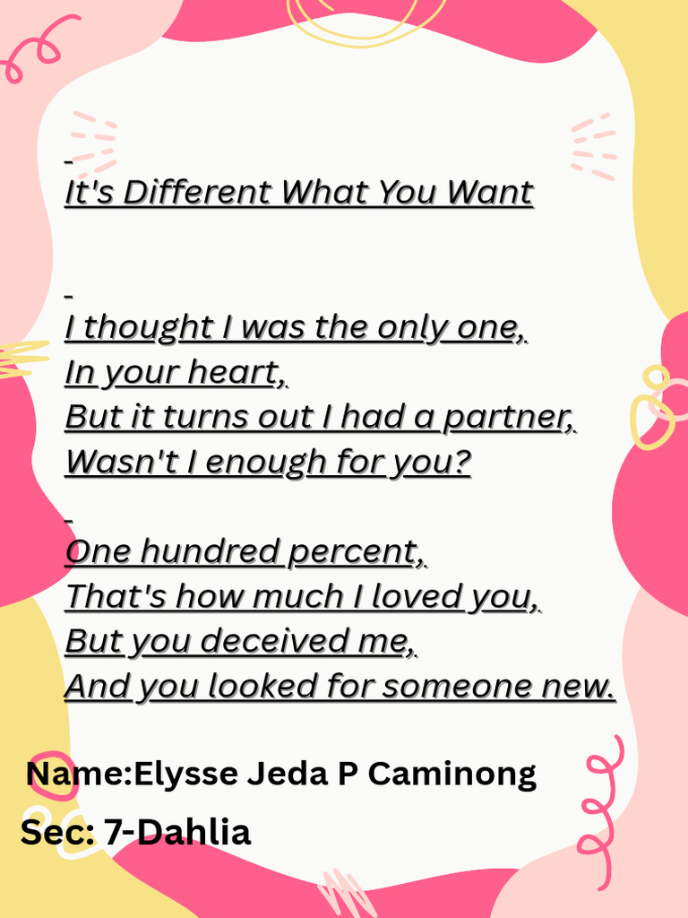 Here's A Translation of The Tagalog Poem Into English, Attempting To ...