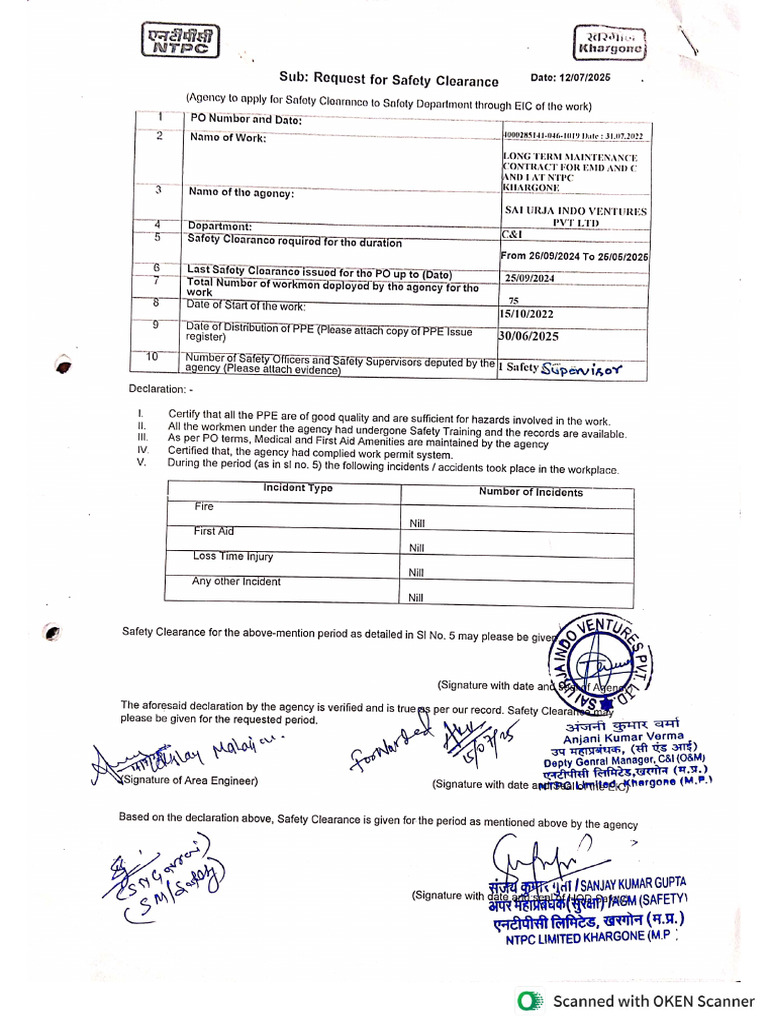 Safety Clearance | PDF