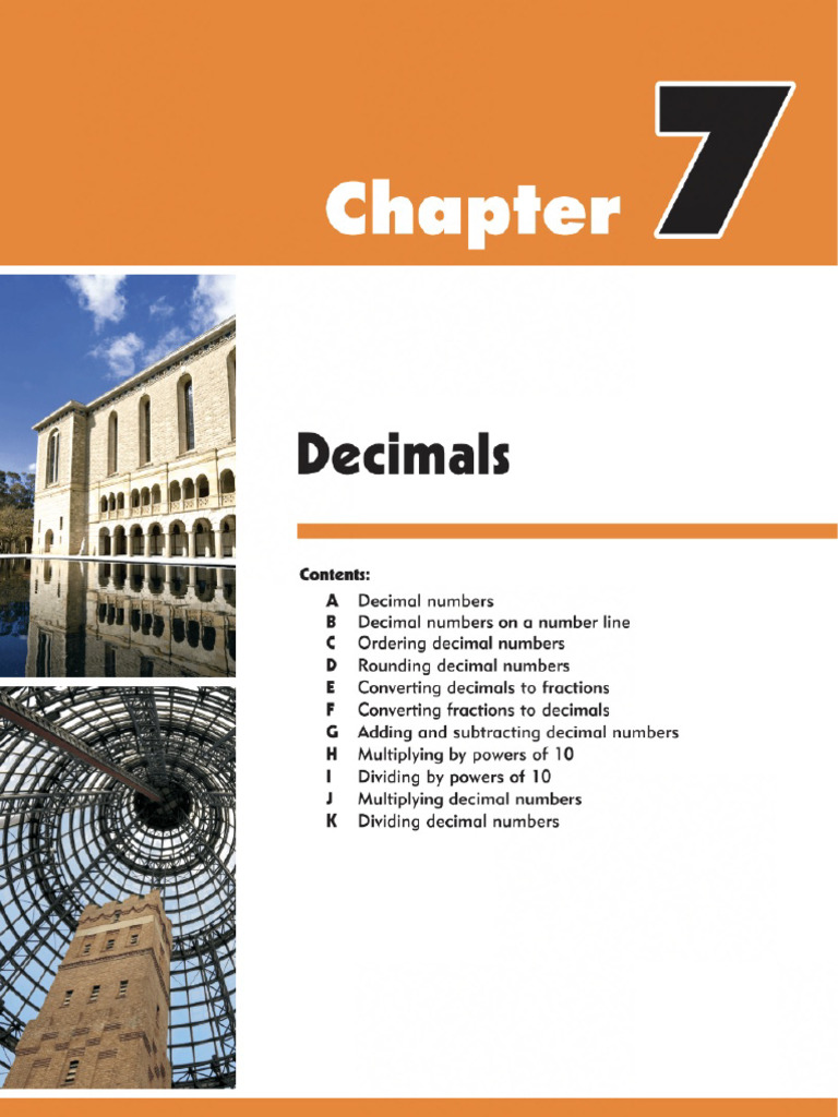 Chapter 7 - Decimals | PDF