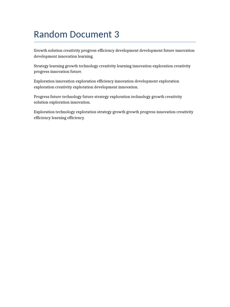 Random Doc 3 | PDF