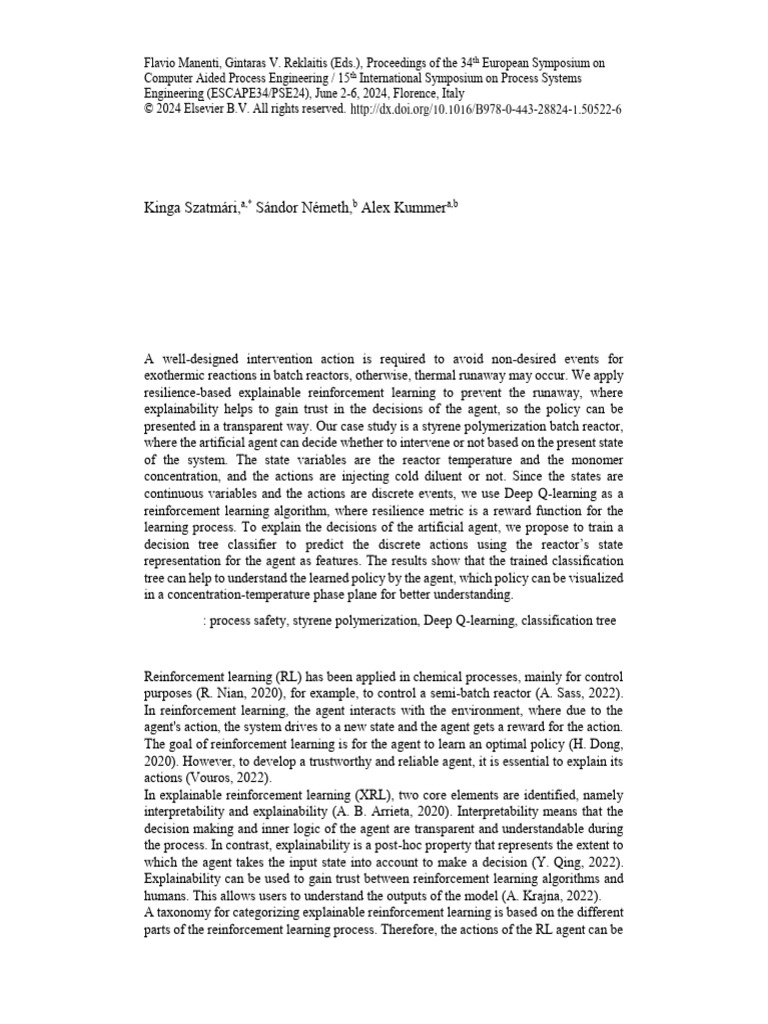 Policy Explanation of Reinforcement Learning | PDF | Machine Learning | Cognition