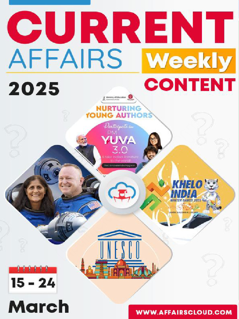 Current Affairs Weekly Content English PDF March 2025 3rd Week by | PDF