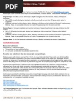 Change of Authorship Request Form - Journals: (Pre-Acceptance ...