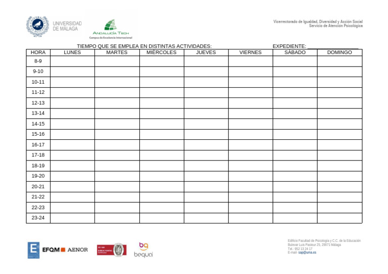 Registro de Actividades Semanales | PDF