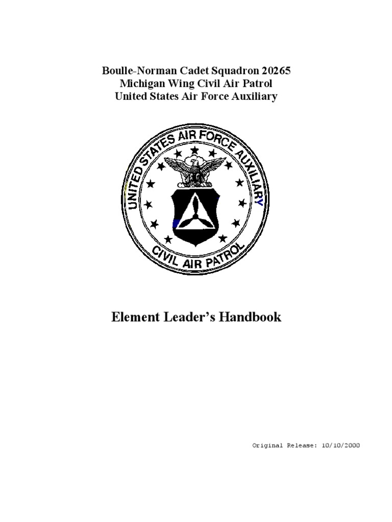 Element Leaders Guide | PDF | Civil Air Patrol | Military