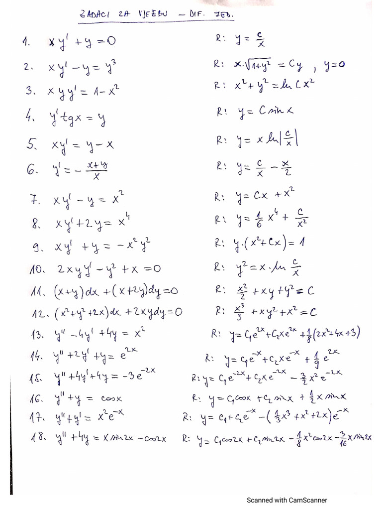 Zadaci Za Vjezbu DJ | PDF