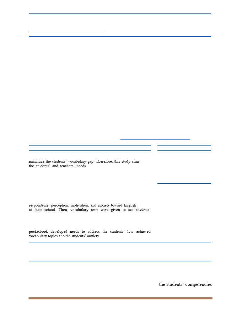 Unlocking Vocabulary Mastery Pocketbook To Meet TH | PDF | Survey ...