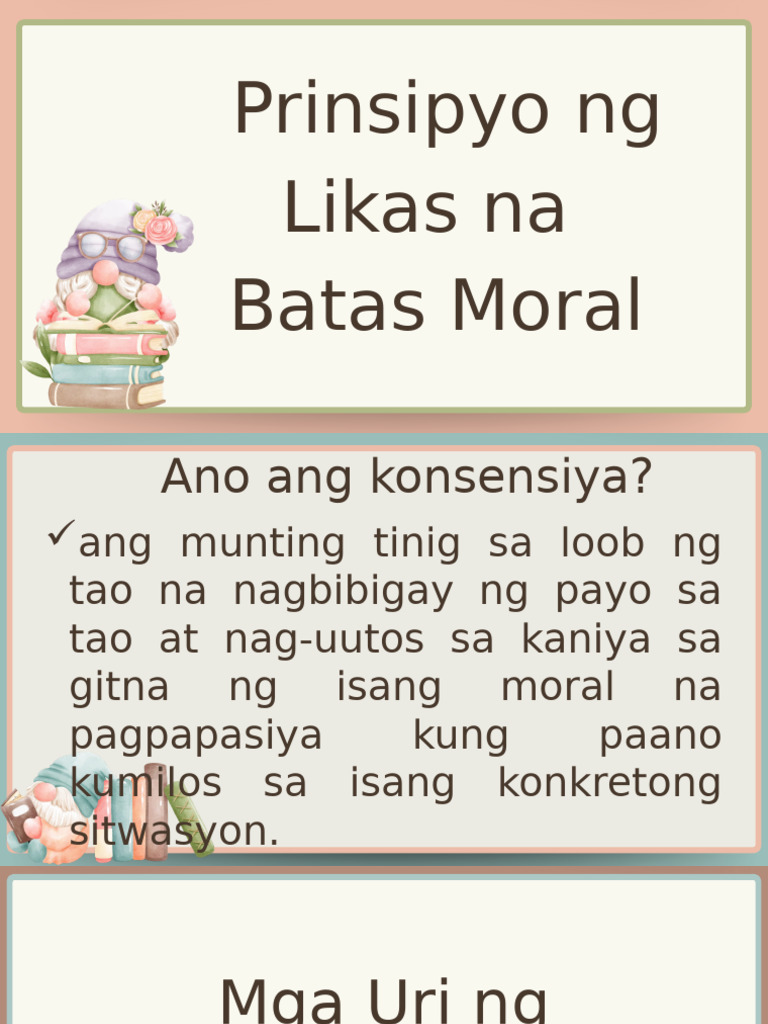 2 Prinsipyo NG Likas Na Batas Moral | PDF