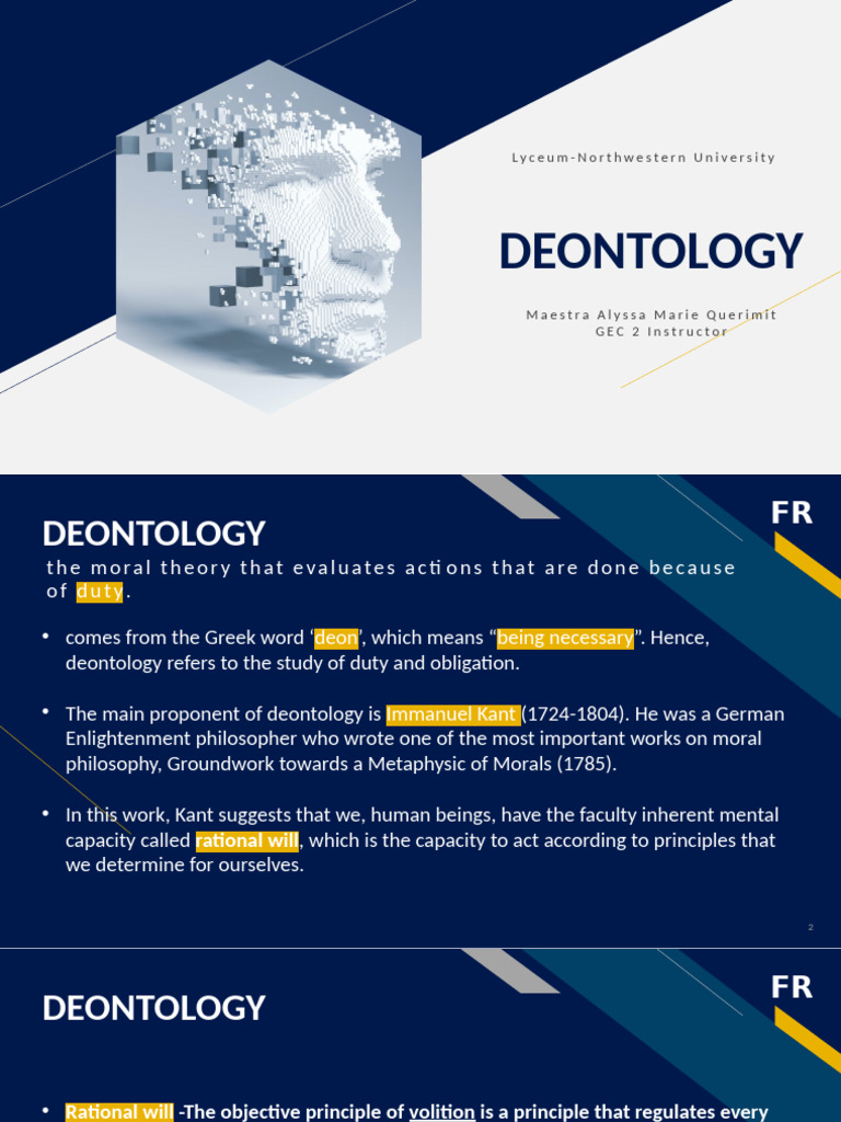 Understanding Deontology and Duty | PDF | Rationalism | Liberal Arts ...