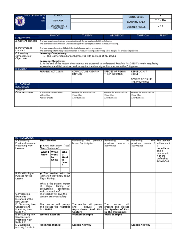 DLL in Tle Ict 8 q2 Week 3 | PDF | Human Communication | Behavior Modification