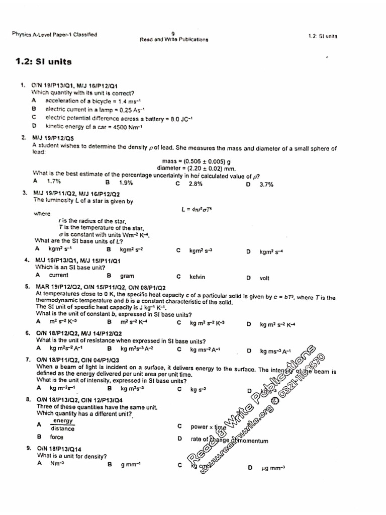 Si Units Past Papers 2024 - 240907 - 205845 | PDF