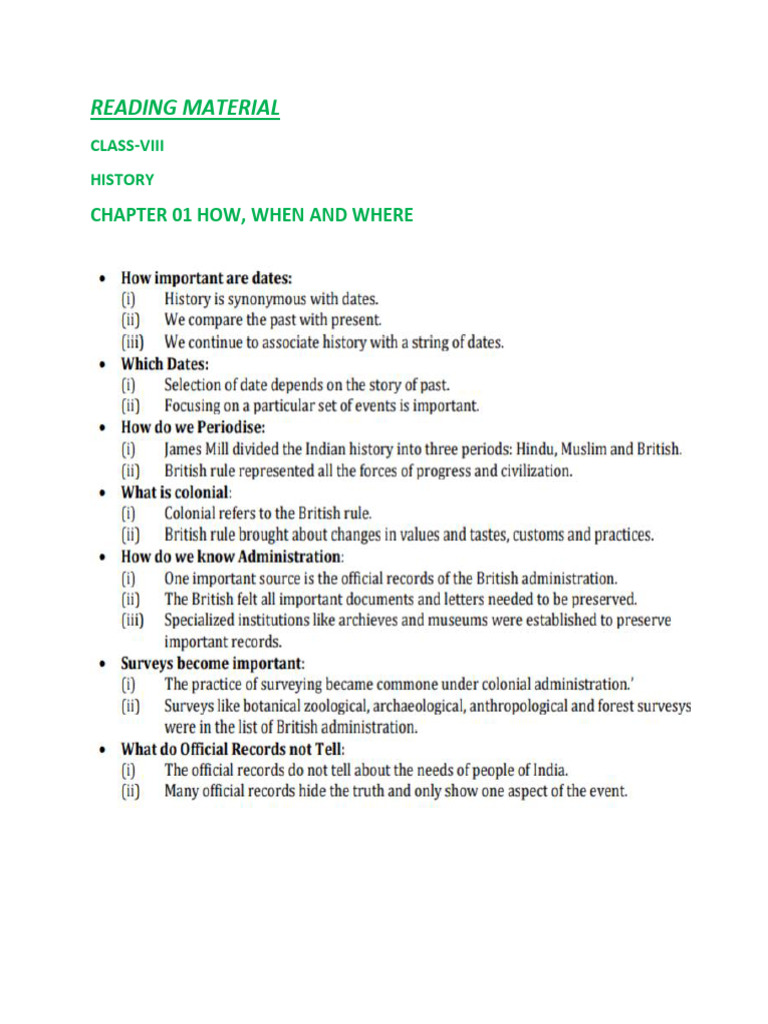VIII H 01 Reading Material From Authentic Sources | PDF