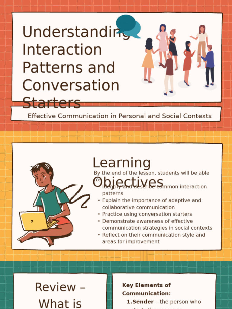 Presentation 11 Interaction Patterns | PDF | Communication | Conversation