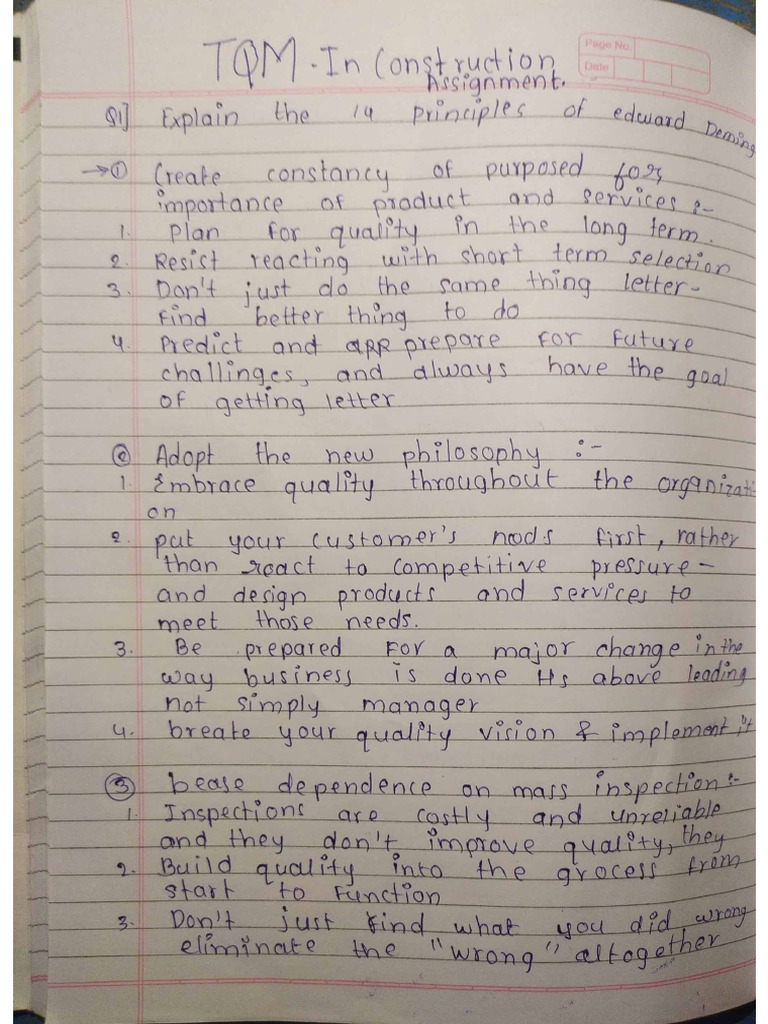 TQM Notes | PDF