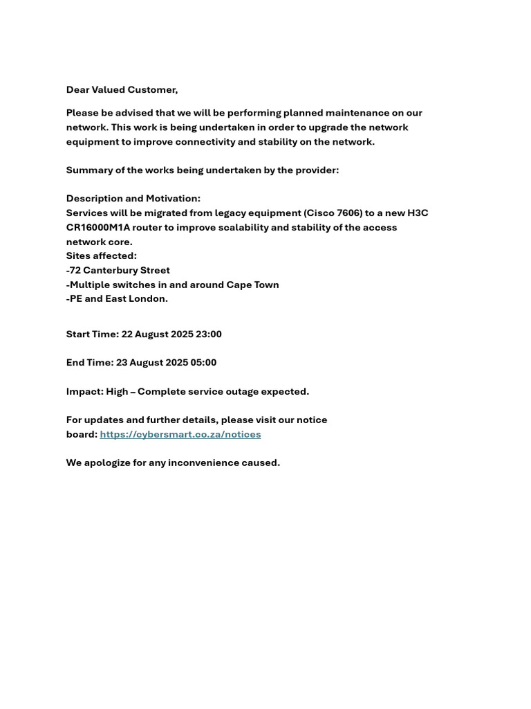 Cybersmart - Notice 20 Aug 2025 | PDF