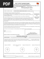 Posb Account Opening Form Posb | PDF | Identity Document | Government