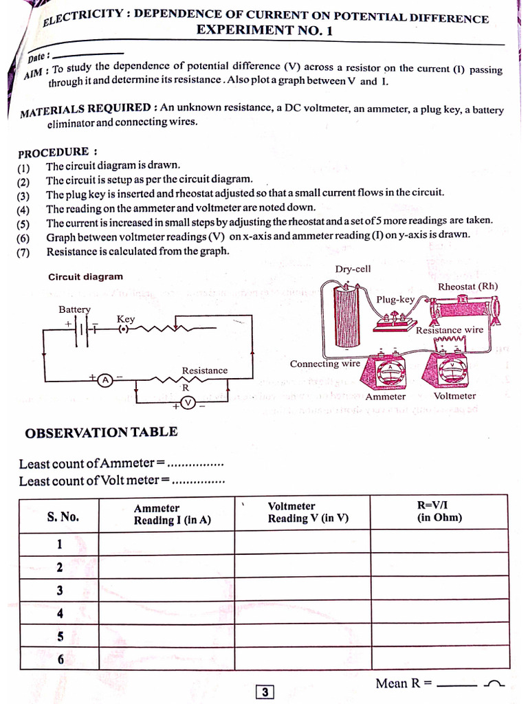 Grade - 10 - Physics Printed Sheets | PDF