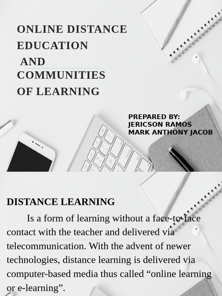 Online Distance Education | PDF | Educational Technology | Learning