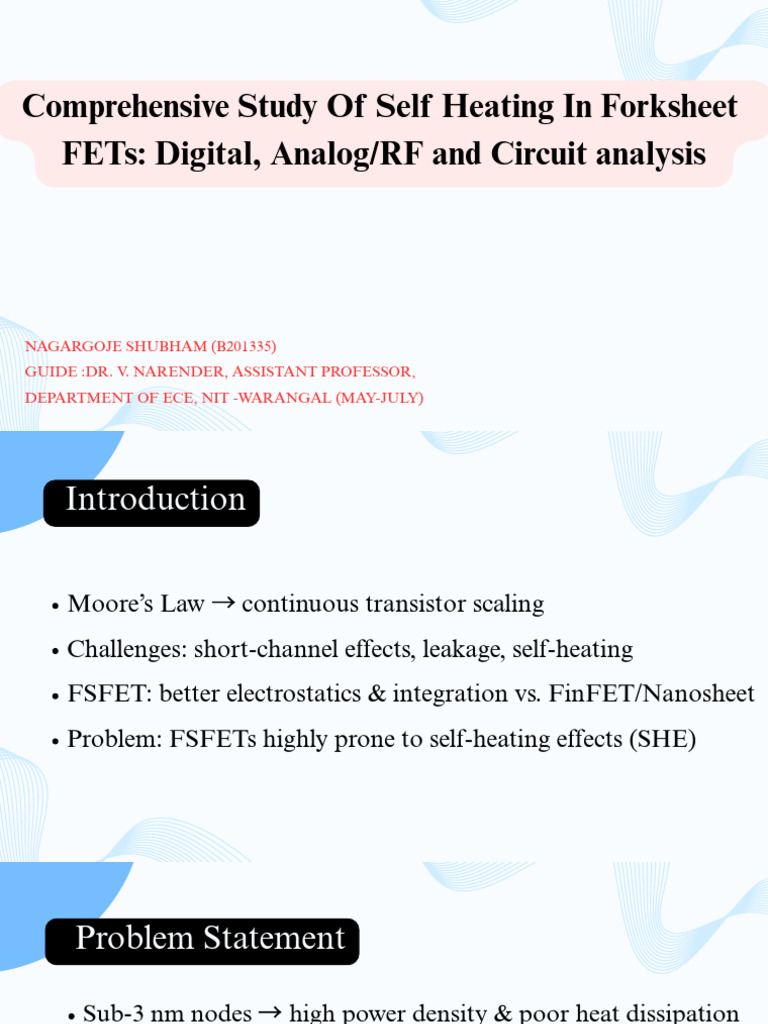 Self-Heating Effects in Forksheet FETs | PDF | Field Effect Transistor ...