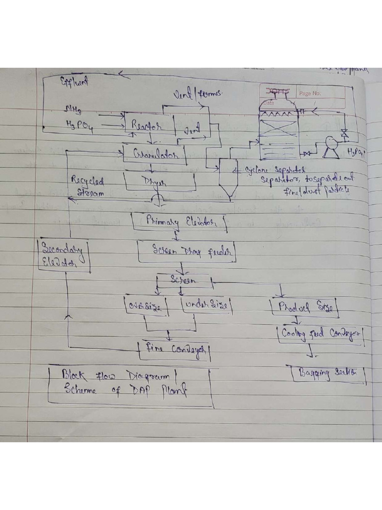 DAP Plant BFD and Reaction Chemistry | PDF