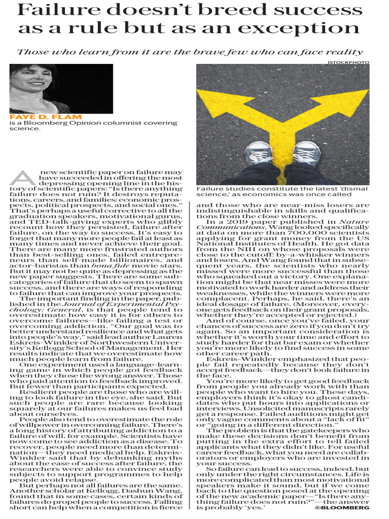 Failure Doesn't Always Breed Success | PDF | Defamation | Satire