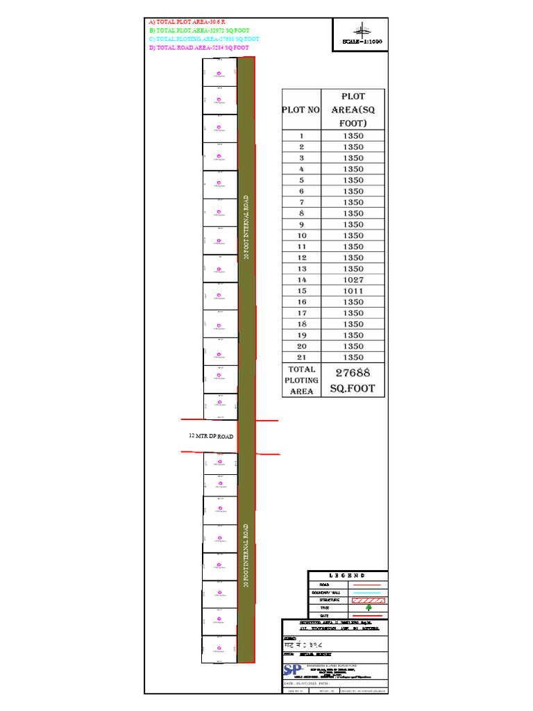 Gat No 398 Ploting Layout 13-07-2025 | PDF
