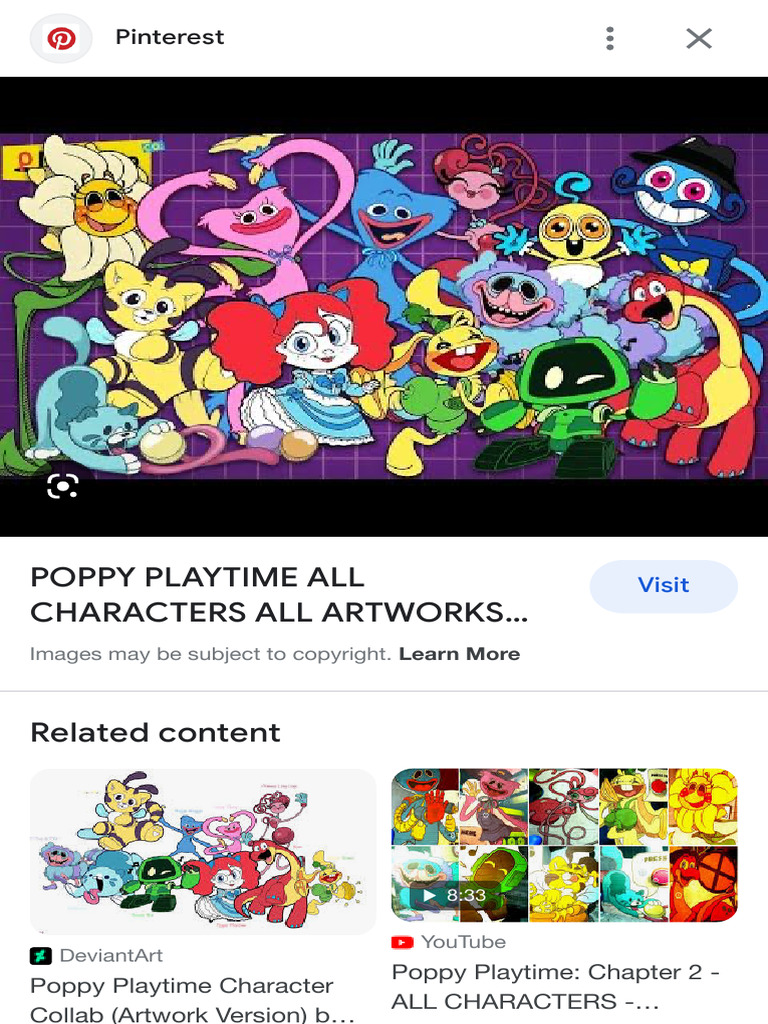 Poppy Playtime Character Art Collection | PDF