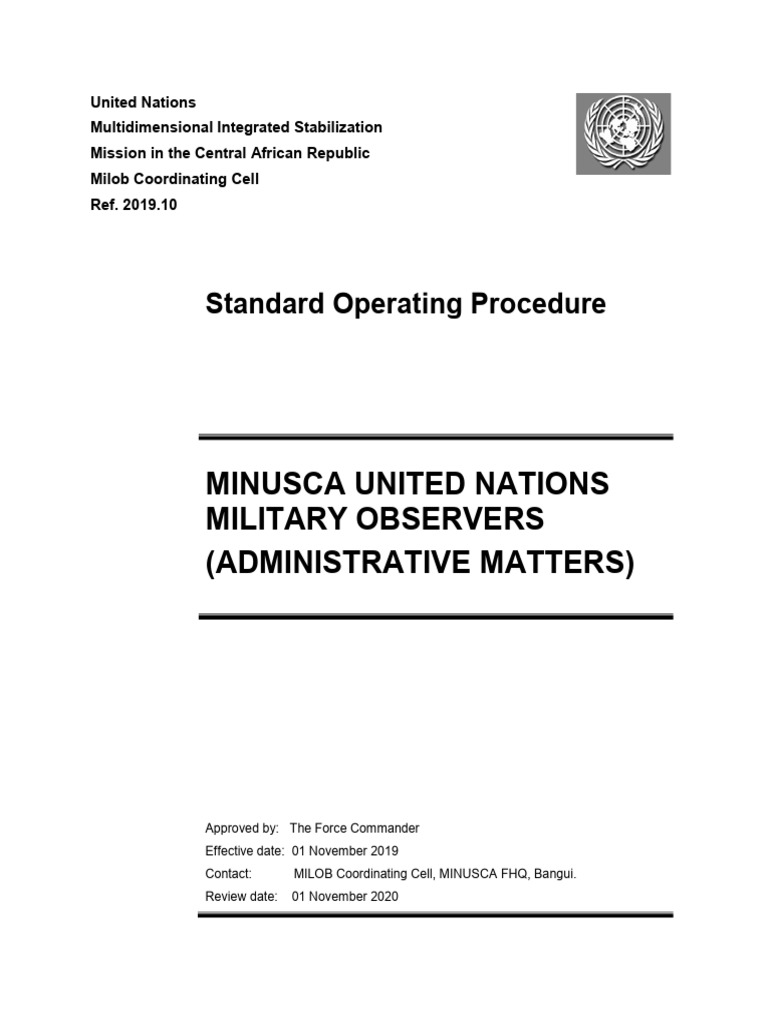 1 SOP - Administrative Matters | PDF | Workweek And Weekend | Identity ...