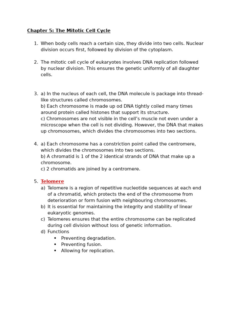 Understanding the Mitotic Cell Cycle | PDF | Mitosis | Cell Potency