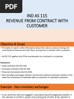 Ind AS 115 Educational Material Summary | PDF | Consideration ...