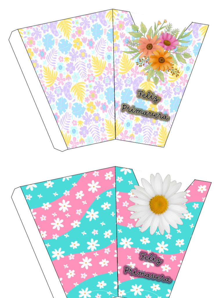 Molde Caja Ramos Bouquet | PDF