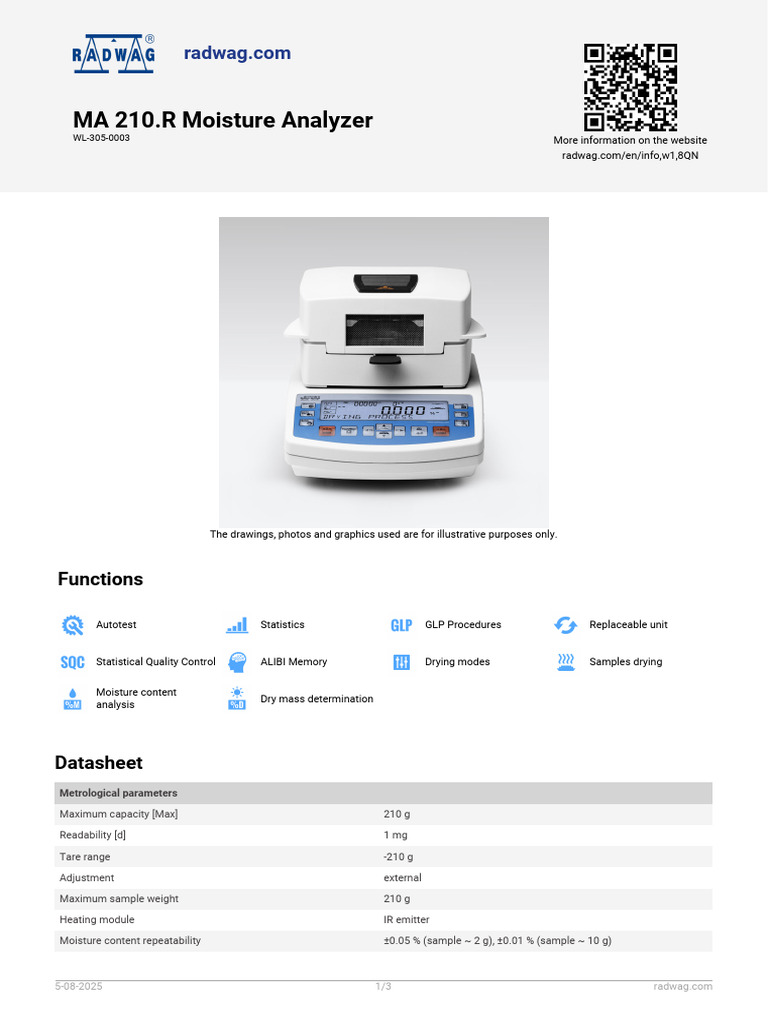 Moisture Analyzer with Barcode Scanner | PDF | Temperature | Wi Fi
