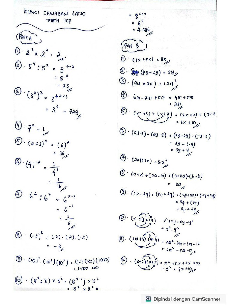 Pembahasan Latsol TRY in Math ICP | PDF