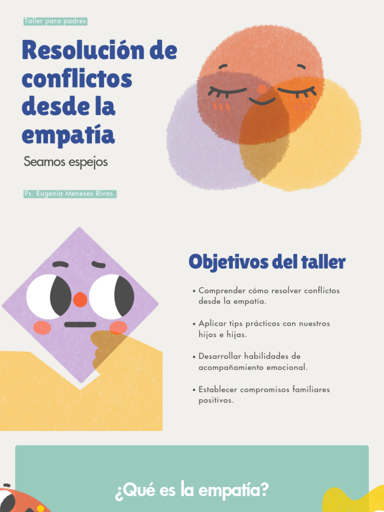 Resolución de Conflictos Desde La Empatía | PDF | Empatía | Las emociones