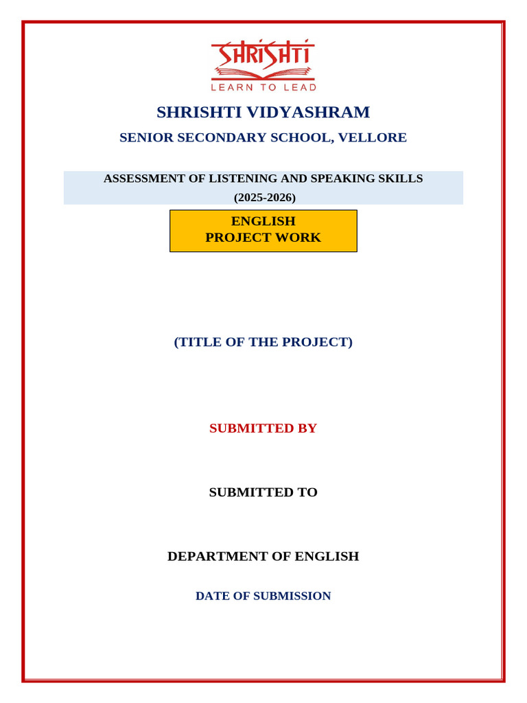 Project Cover Page | PDF