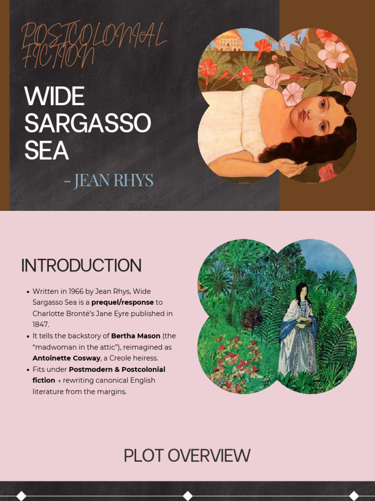 Wide Sargasso Sea - Postcolonial Fiction | PDF