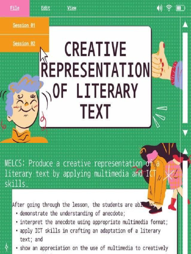 Creative Presentation of Literary Text 2 | PDF