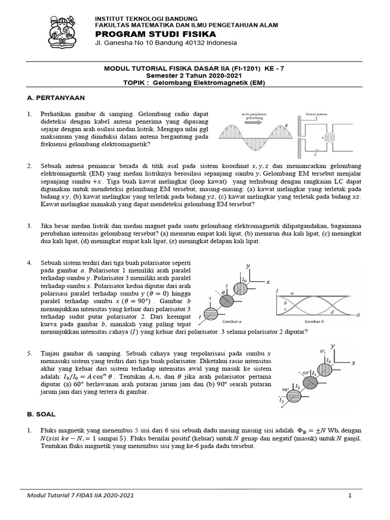 Soal Modul Tutorial 7 FIDAS IIA 2020-2021 | PDF