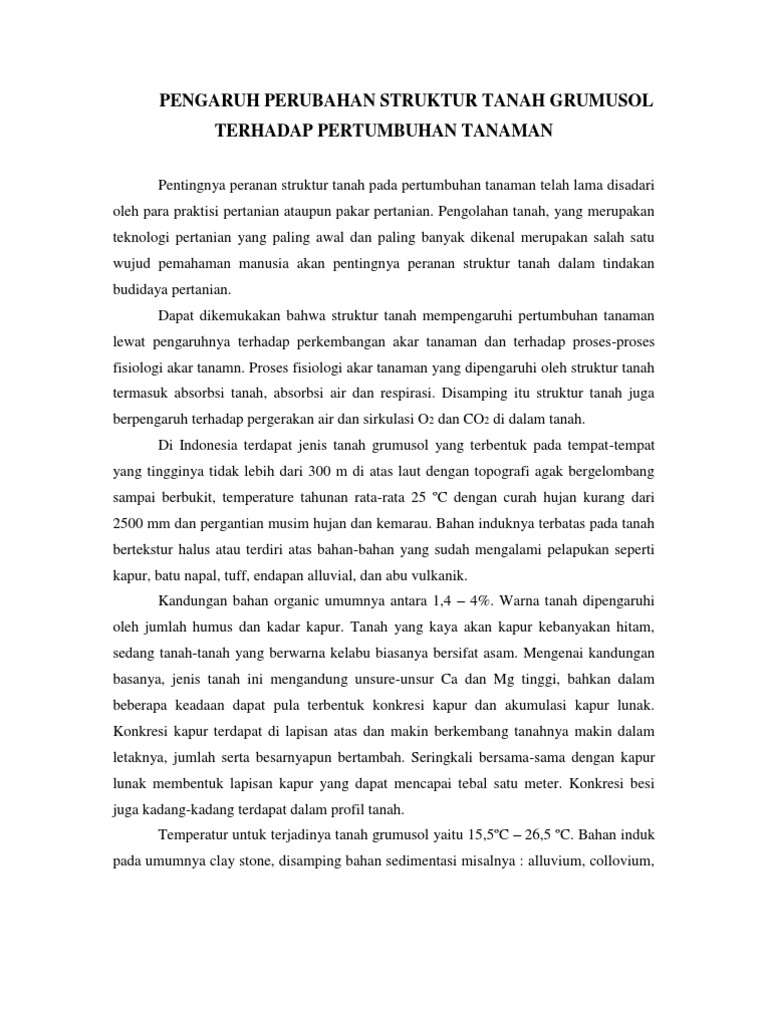 Tanah Grumusol | PDF