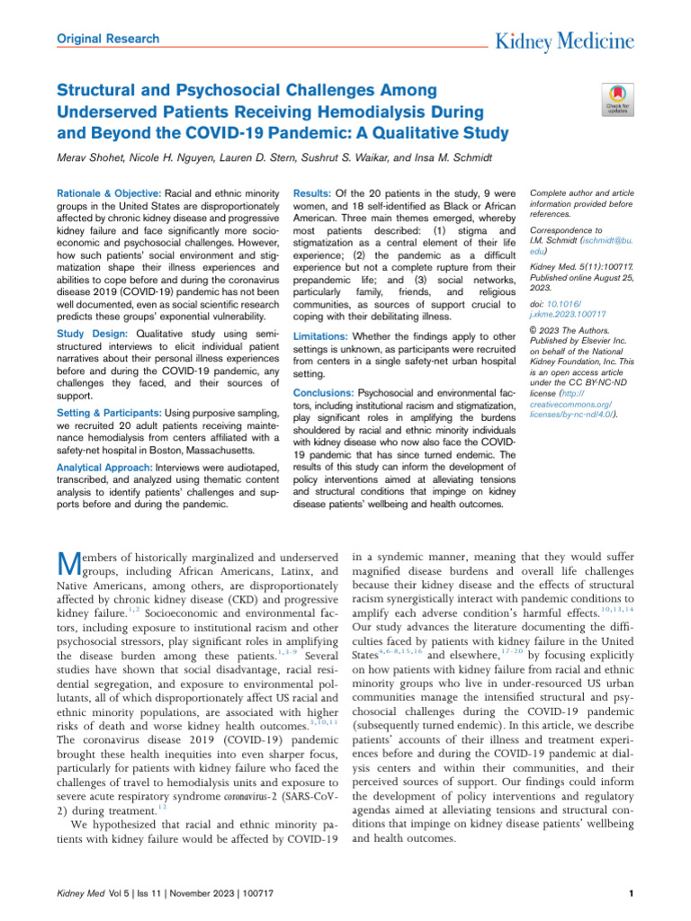 Structural and Psychosocial Challenges Among Under | PDF | Social ...