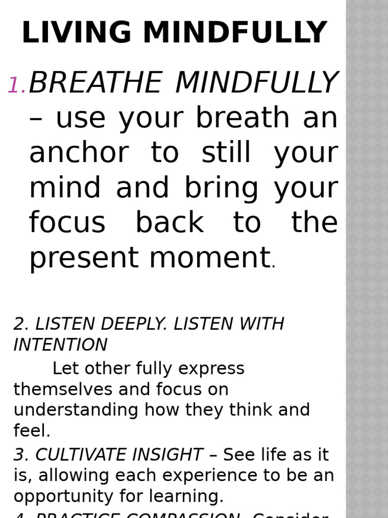 Mindfulness Practices for Personal Growth | PDF