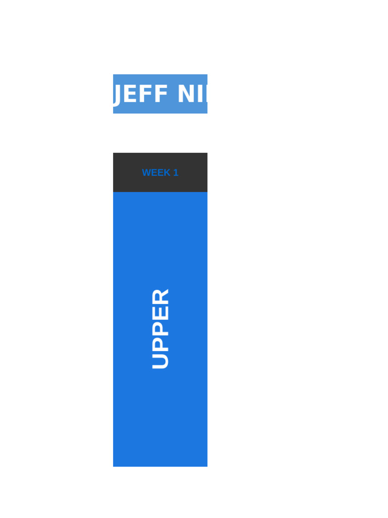 Jeff Nippard - Essentials Program - 4x | PDF | Weight | Management Of Obesity