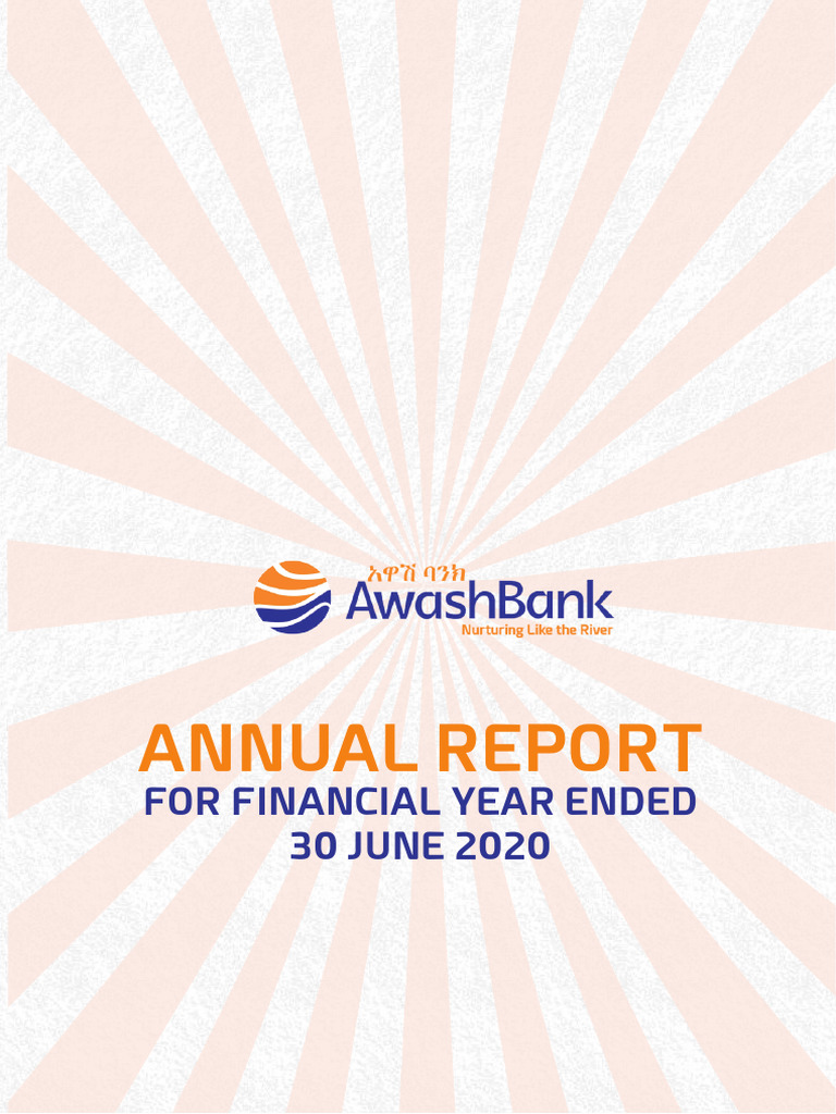 Awash Bank Annual Report 2019/20 | PDF | Banks | Interest