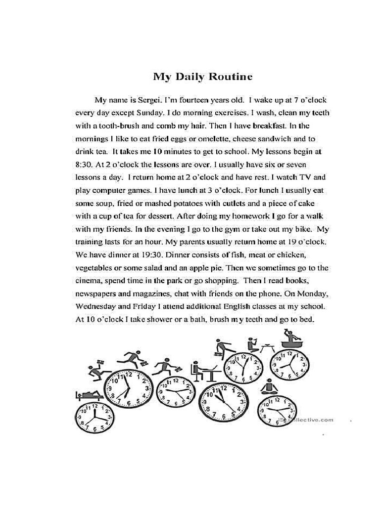 Daily Routine | PDF