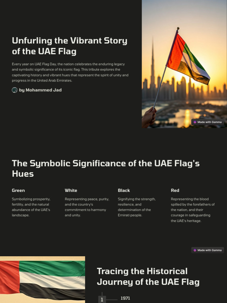 Unfurling The Vibrant Story of The UAE Flag | PDF