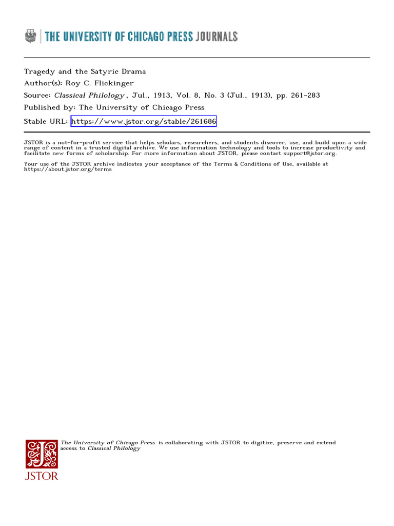 Tragedy and Satyric Drama Analysis | PDF | Tragedy
