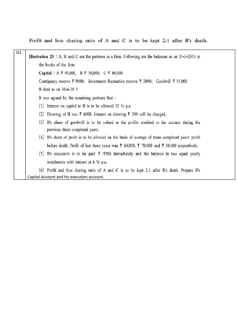 Case I Death of A Partner | PDF