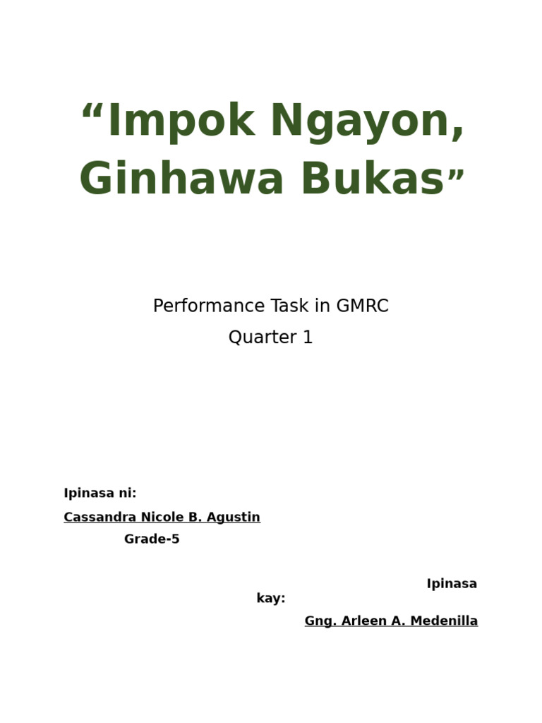 Project Mapeh | PDF