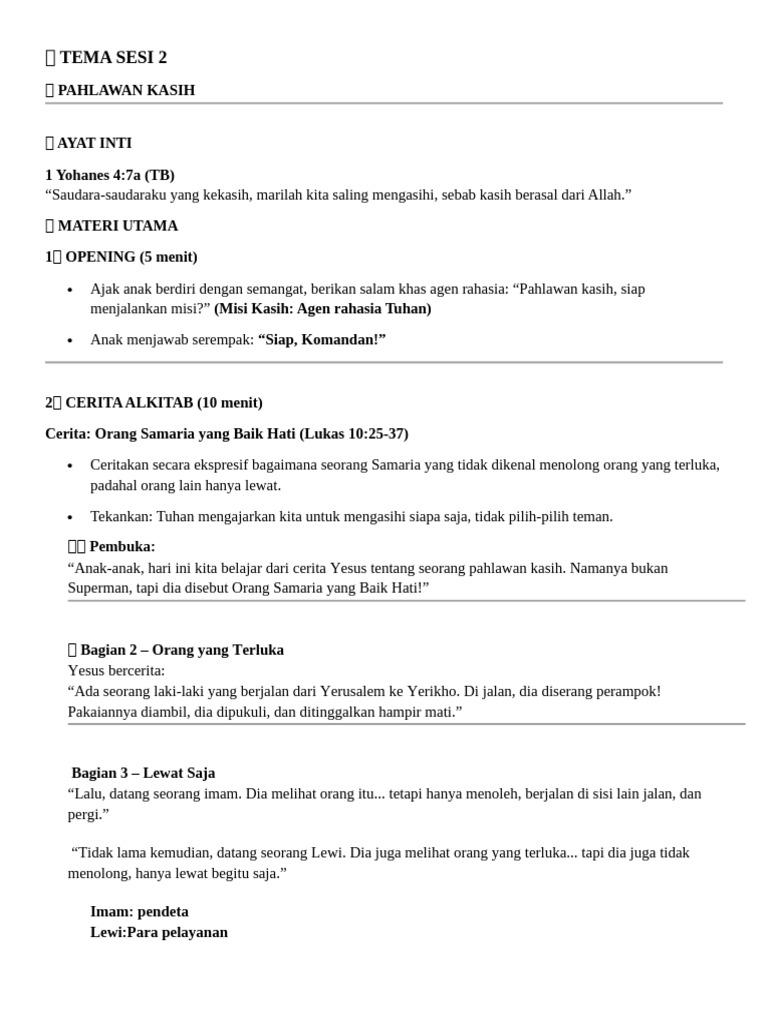 MATERI SESI 2 KASIH | PDF